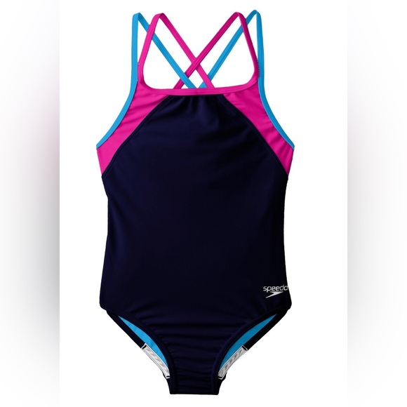 Speedo | Swim | Final Speedo Contrast Trim Color Block Swimsuit | Poshmark